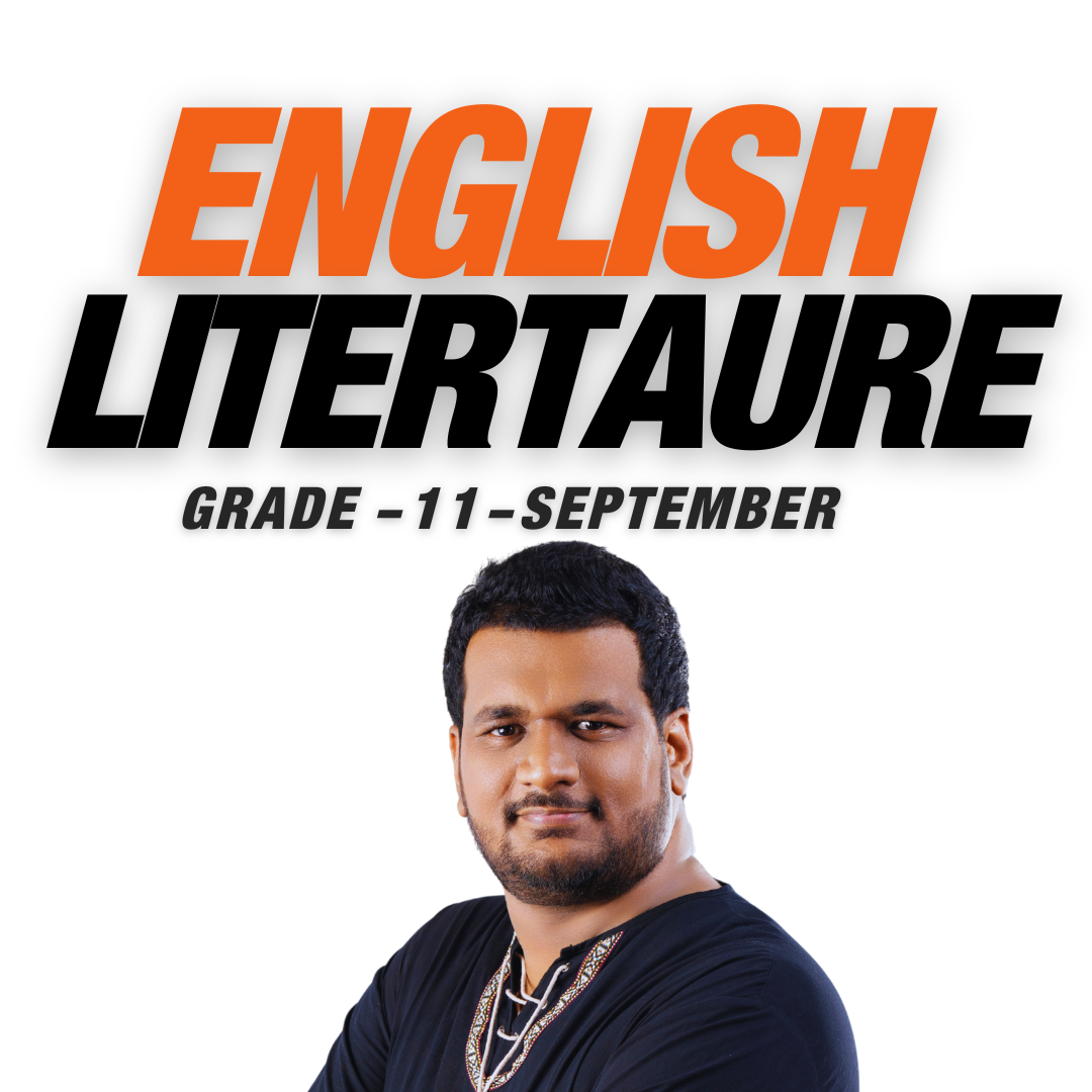 GRADE -11 -ENGLISH LITERATURE -SEPTEMBER | Vimukthi Hettiarachchi